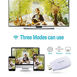 EZCast 2.4G WiFi Display Dongle, 1080P HDMI Streaming Video Receiver for TV/Projector/Monitor/HDMI Device, Compatible with iOS/Android/Windows, Support Miracast/DLNA/Airplay