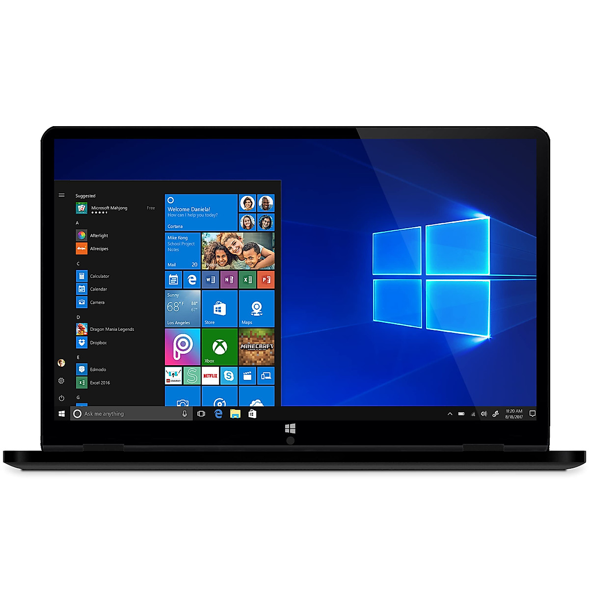 Ematic 11.6" Convertible Touchscreen Laptop with Windows 10 S, 2GB RAM, 32GB Storage, Blue (EWT127BU)