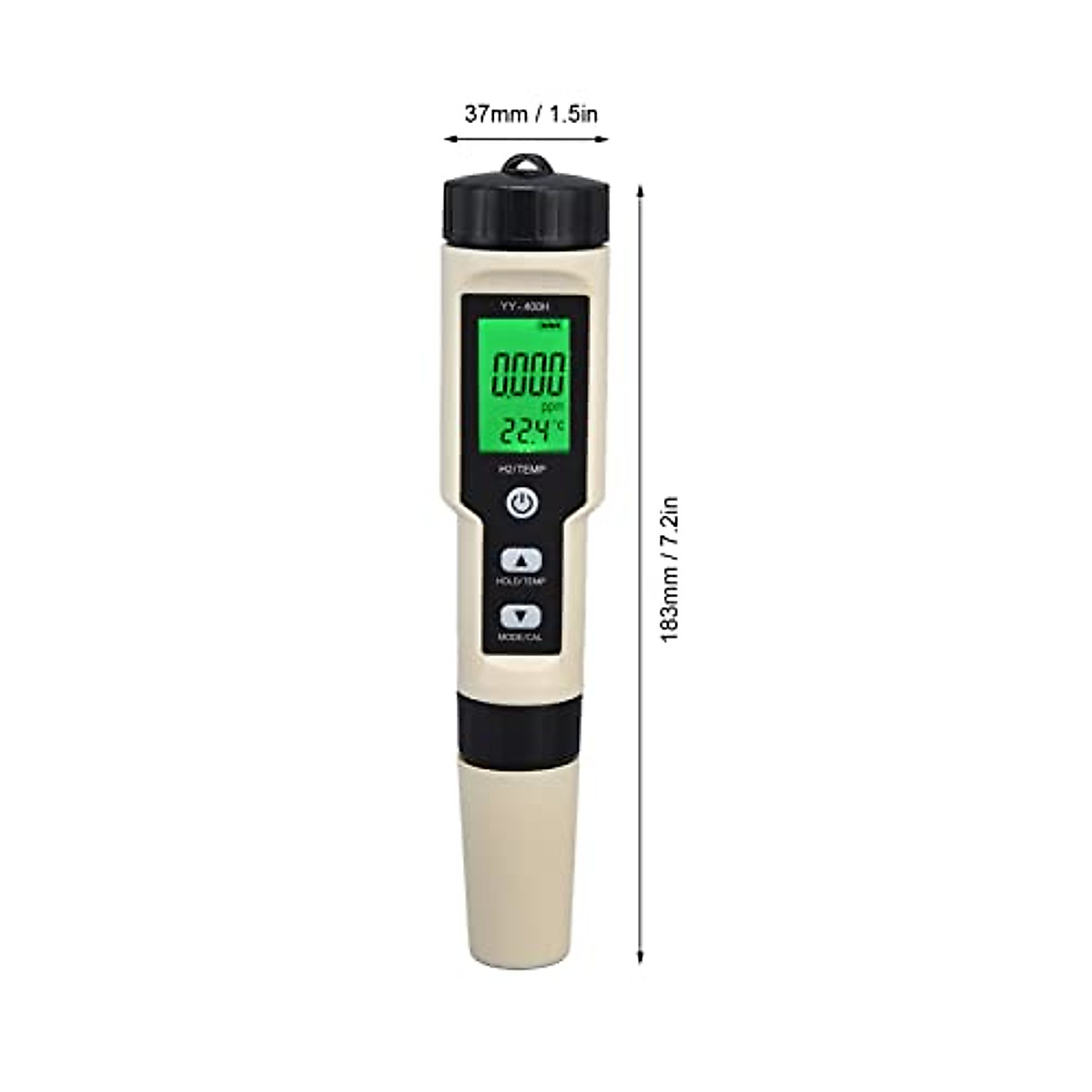 HEEPDD Hydrogen Test Pen, LCD High Accuracy Pen Type Hydrogen Meter with Backlit for Drinking Water Aquariums Gardening