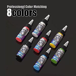 Tattoo Gun Kit Cartridge Tattoo Machine Kit Tattoo Kit Tattoo Pen Kit for Beginners Rotary Tattoo Pen Type Machine Kit Complete Tattoo Supplies WTK070