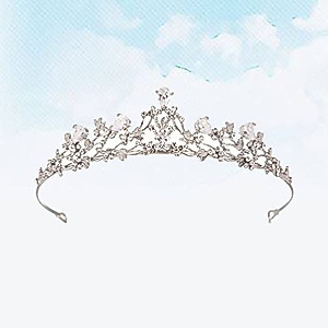AYBAL Hairpin Crystal Ziron Bridal Crown Wedding Crown Princess Hairhoop Hairband Hair Jewelry Wedding Headdress for Women Girl Decor