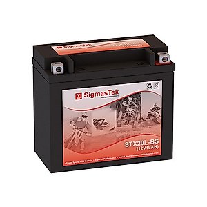 ETX20L Motorcycle Battery Replacement by SigmasTek, STX20L-BS