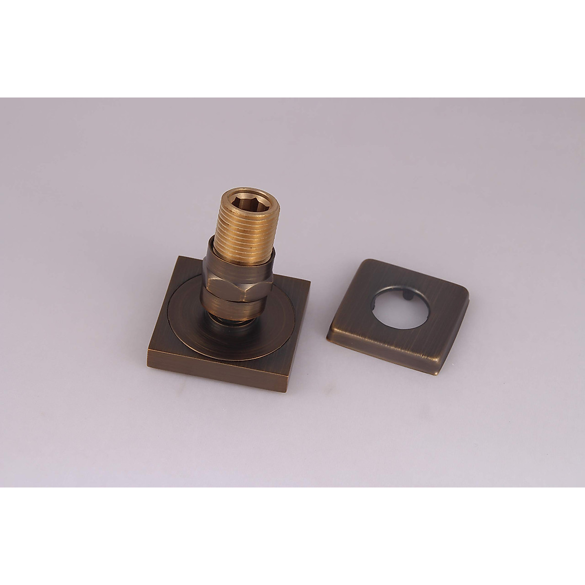 Cascada Modern Solid Brass 16-Nozzle Square Body Spray Jets Shower (Antique Brass)