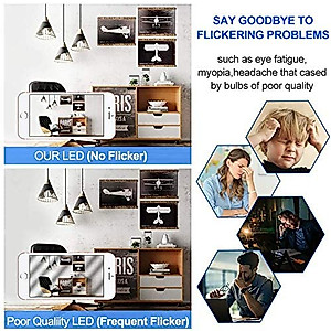 Energetic Lighting Super Bright 50/100/150W 3-Way A21 LED Light Bulb, 800/1600/2200 Lumens, 5000K Daylight, Non-dimmable, E26 Base, UL Listed, 4-Pack