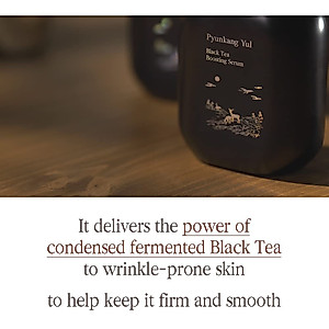 [PKY] Pyunkang Yul Black Tea Boosting Serum for Anti-aging, Condensed Nutrition for Fine Line Care with Kombucha, Ginseng Fruit Extract, Zero-Irritation, Korean Skincare (1.52 Fl. Oz, 45ml)