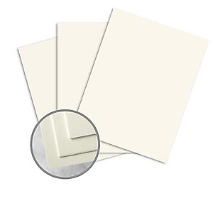 CRANE'S Crest Pearl White Paper - 8 1/2 x 11 in 134 lb Cover DT Kid 100% Cotton 125 per Package