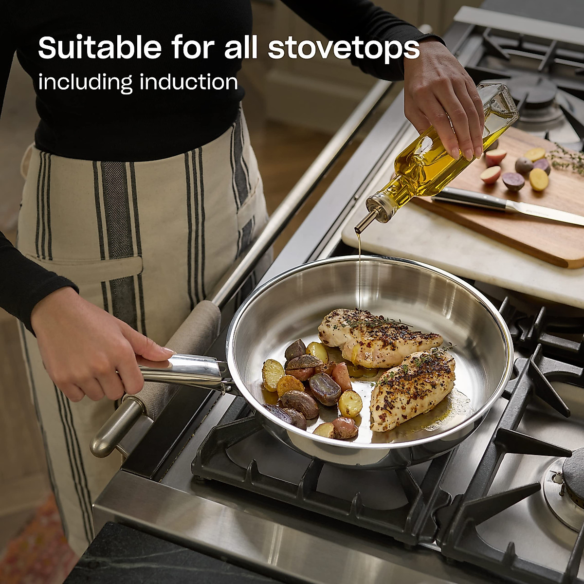 Fissler Steelux Pro Stainless Steel Fry Pan, 11”