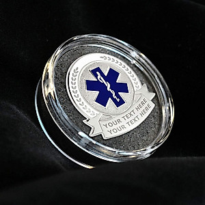 PinMart's EMS EMT Medical Healthcare Doctor Engravable Personalized Lapel Pin