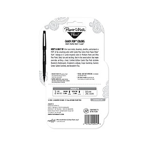 Paper Mate Flair Felt Tip Pens, Medium Point (0.7mm), Limited Edition Candy Pop Pack, 6 Count