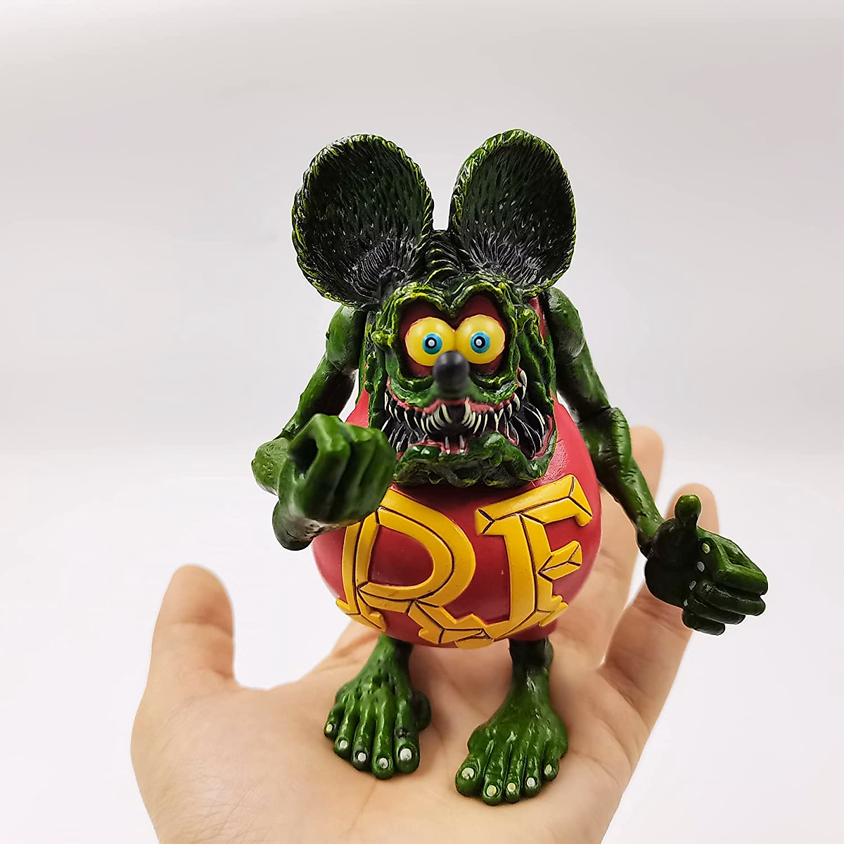 mkjinmei Ratfink Model Toys, Joint Movable Dolls Games PVC Action Figure Rat Fink Mouse Collectible Model Toy Figure Birthday Gifts 12 cm
