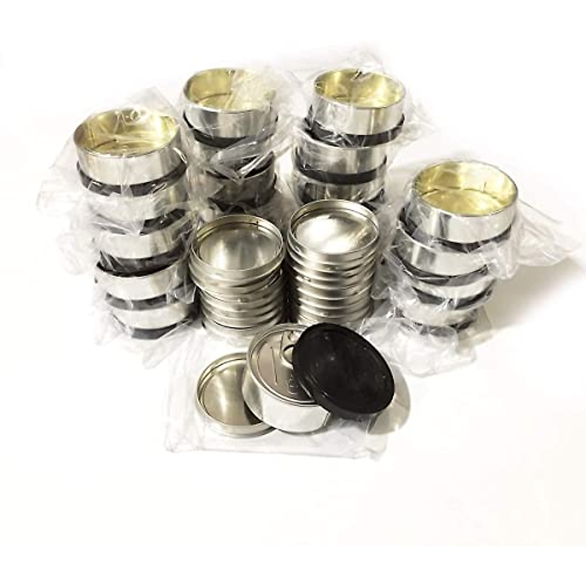 20 Sets Label stickers for 3.5g Tin Cans with Lid Press-In Self-seal Can Food Containers (3.5g tin cans only)