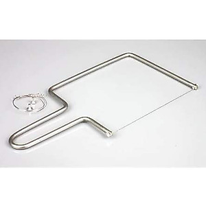 Cheese Slicer, Cheese Lyre Stainless Steel Cheese Wire Cutter - Cheese Knives Egg, Fruit, Dessert Slicer With Wire - Handheld Butter Cutter Tools for Soft Hard Block, With 2 Extra Wire