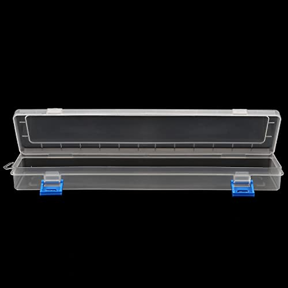 MOUYAT 10 Pack 13 x 2.7 x 1.3 Inch Paint Brush Holder Set, Paint Brushes Storage Box with Hinged Lid, Watercolor Paint Brush Container for Long Paint Brushes, Drawing Pen, Art Craft Beads