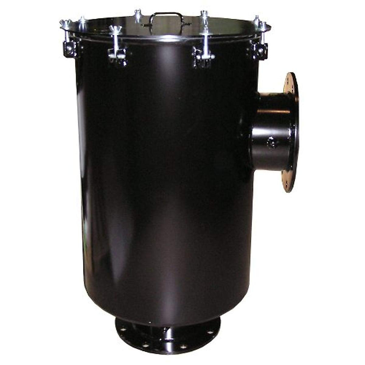 Solberg CSL-275P-600F™ Inlet Vacuum Pump Air Filter, 6" Flange Inlet/Outlet, 29-1/8" Height, 18-1/2" Diameter, 1100 SCFM, Made in the USA