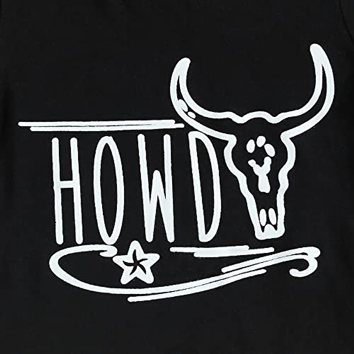 Amiblvowa Cute Western Baby Boy Summer Clothes Cow Print T Shirt Jogger Shorts Set Newborn Toddler Cowboy Country Outfit (Black Beige, 18-24 Months)