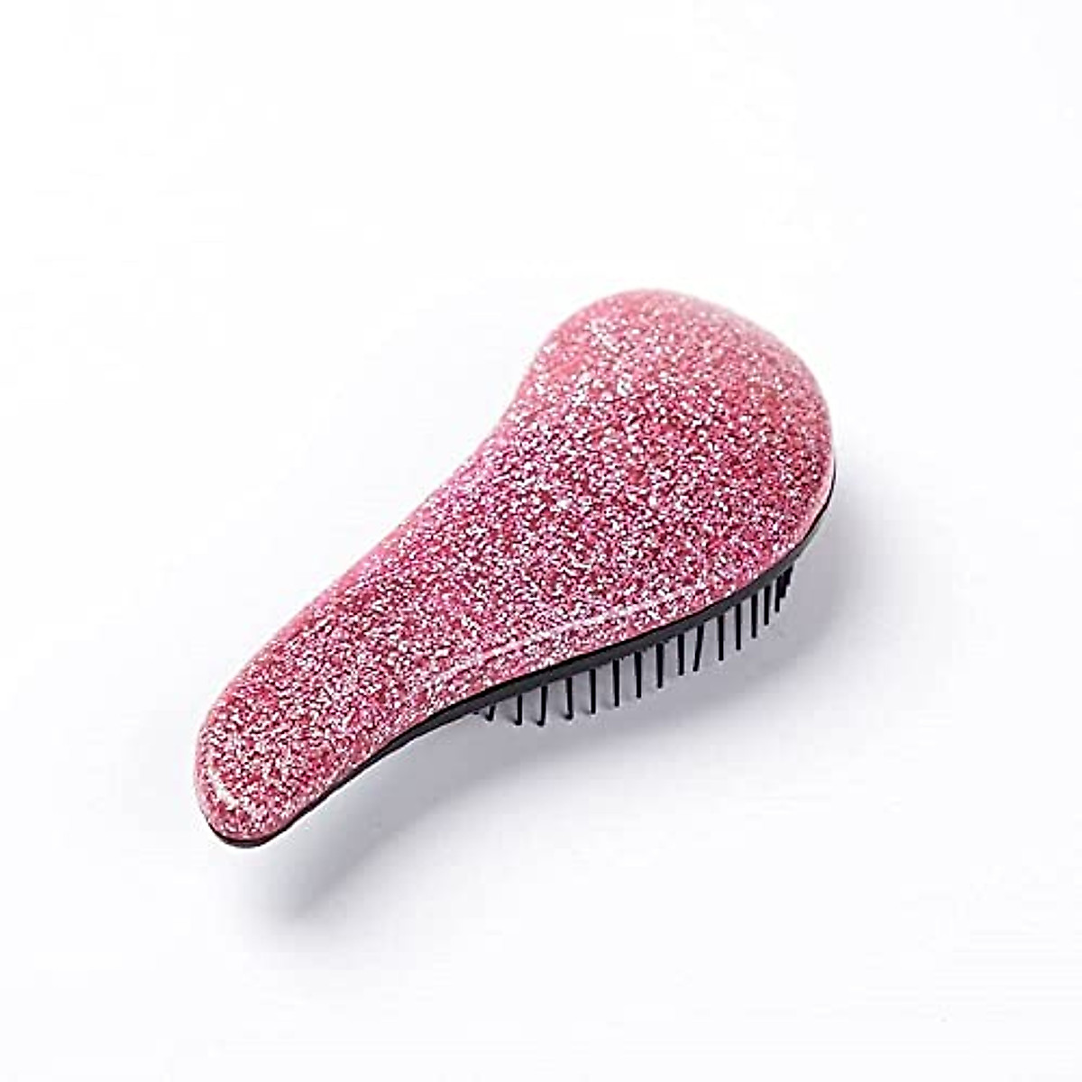 Ol'Art Detangler Brush for Women, Men, Kids Hair - Glitter Detangling Hair Brush for Curly, Natural, Wet, Dry, Fine, Curly, Thick, Straight Hair. Brush Glides Through Tangles & Knots Painlessly, Pink