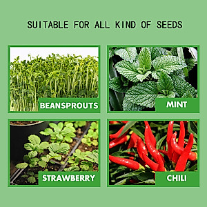 Cashger 10 Pack Plant Nursery Pots Sets 3" Thicken Soft Plastic Gardening Pot Little Planting Pots Seedling Cups with 10 PCS Labels, Humidity Lids and Trays