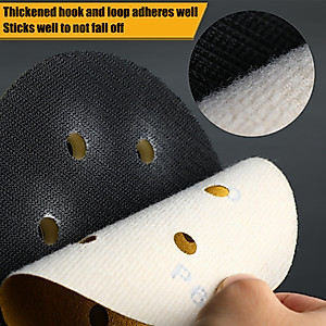 Keeimp 6 Inch Sanding Discs Hook and Loop, 80 120 220 320 400 Grit Sandpaper Disc for Orbital Sander, Professional for Automotive and Woodworking, 100 Pack(20 Pack for Each Grit)