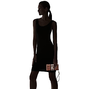 Fossil Women's Logan Faux Leather Wallet RFID Blocking Zip Around Clutch with Wristlet Strap, Print (Model: SL7828199)