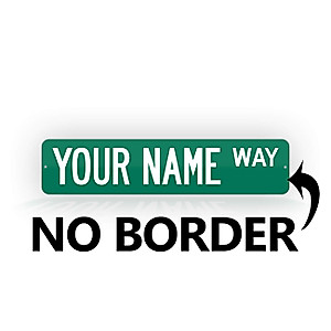 Customized Green Road Sign Personalized Novelty Street Sign