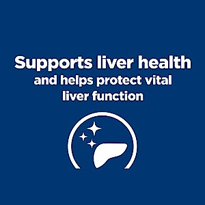 Hill's Prescription Diet l/d Liver Care Chicken Flavor Dry Dog Food, Veterinary Diet, 17.6 lb. Bag, White