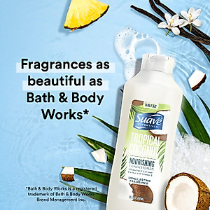 Suave Essentials Nourishing Conditioner for Dry Hair Tropical Coconut Infused with Coconut Extract and Vitamin E 30 oz