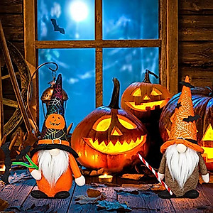 ROGENA Halloween Gnomes Halloween Gnome Halloween Home Decor Halloween Indoor Decorations Halloween Decorations