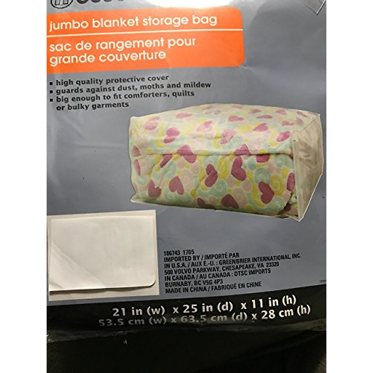Jumbo Blanket Storage Bag