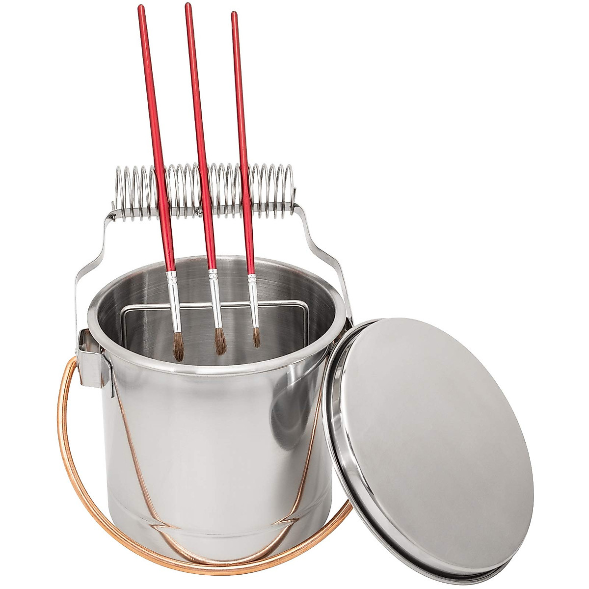 MyLifeUNIT Paint Brush Cleaner, Paint Brush Holder with Large Capacity Wash Tank and Removable Screen