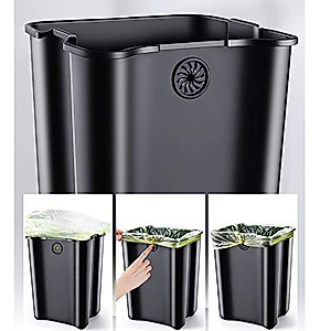 WENLII Stainless Steel Big Kitchen Bathroom Trash Can Recycle Storage Waste Bin Bedroom Trash Can Garbage Bin