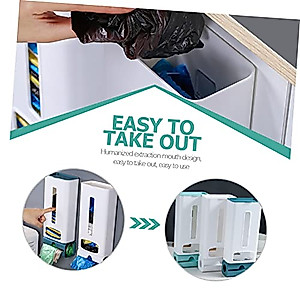 Cabilock 5pcs Bag Storage Box Bag Dispenser Holder Trash Bag Container Wall Shopping Bag Holder Kitchen Garbage Bags Organizer Wall Mounted Garbage Bag Holder Plastic Roll Rack Hanging