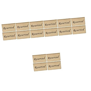VOSAREA 4sets Table Booked Reserved Signs for Tables Meeting Banquet Reserved Signs Ceremony Reception Reserved Signs Table Card Holder Table Number Holders Tents Golden Stainless 4pcs*4