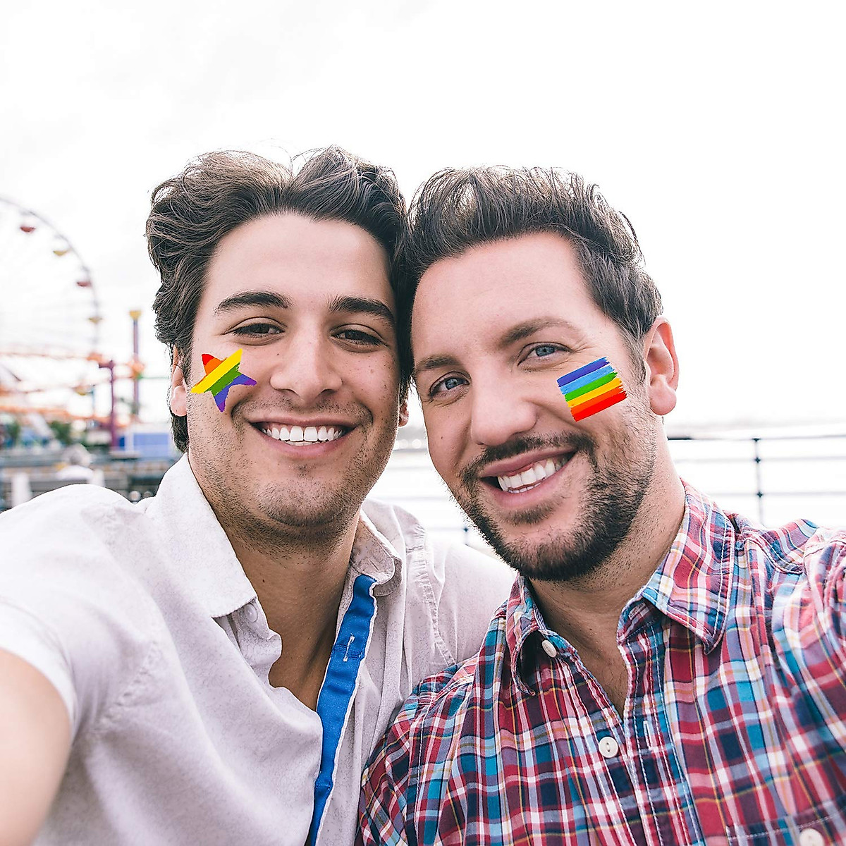 144 Sheets Rainbow Temporary Tattoos Rainbow Stickers Rainbow Body Tattoo for Party Celebration Supplies (Style Set 1)