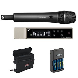 Sennheiser EW-D 835-S Set Digital Wireless Handheld Microphone System with MMD 835 Capsule (R1-6: 520 to 576 MHz) Bundle with Rapid Charger and Wireless System Bag