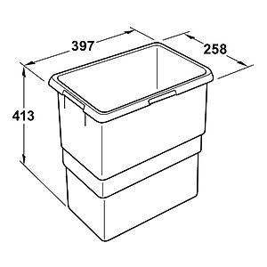Kitchen Inventions 30 Liters Replacement Waste Bin for Hailo Euro and Easy Cargo, Capacity 32 quarts