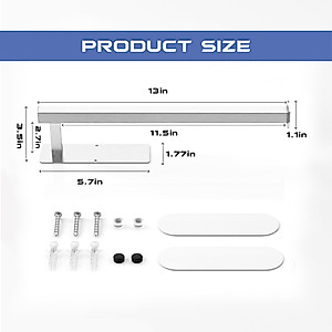 GLNLQ Wall Mount Paper Towel Holder, Sturdy Under Cabinet Paper Towel Holders, Rustproof Stainless Steel Paper Towel Holder, Hanging Paper Towel Holder, Kitchen Paper Towel Holder Inside Cabinet Door