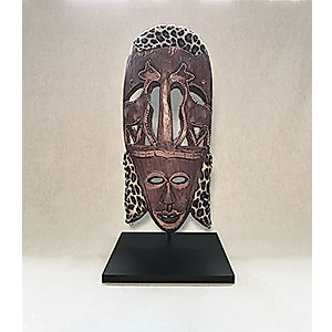 Clearco Decorative Mask STAND for African and Tribal Masks, Artifacts, Dolls, Statues, for displays, shows and art exhibits. MASK NOT INCLUDED.