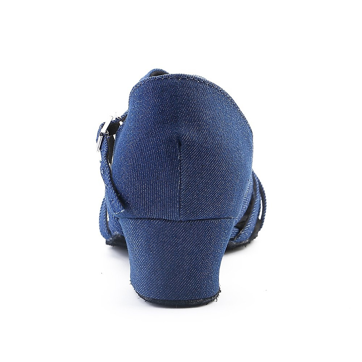 LOVELY BEAUTY Lady's Ballroom Dance Shoes for Chacha Latin Salsa Rumba Practice,Blue Denim, 1.6" Heel, 6.5 B(M) US