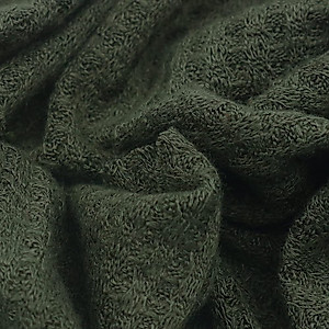 Green Forest Waffle Rayon Spandex Open Knit Fabric by The Yard