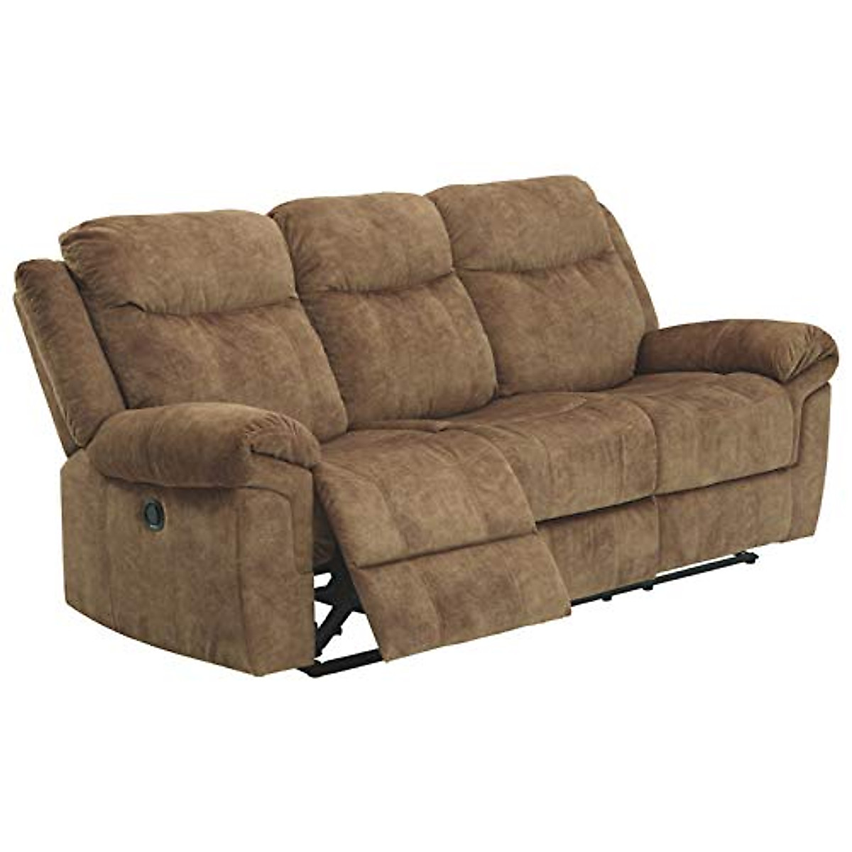 Signature Design by Ashley Huddle-Up Manual Reclining Sofa with Drop Down Table, Storage & USB Outlets, Brown