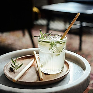 [200 PACK] Biodegradable Bamboo Straws, Individually Wrapped, Compostable Disposable, Eco-Friendly, Durable for Hot & Cold Drinks