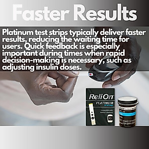ReliOn Test Strips, Platinum 50 Count (Pack of 1), Testing Blood Glucose, Boxed by Fusion Shop Store