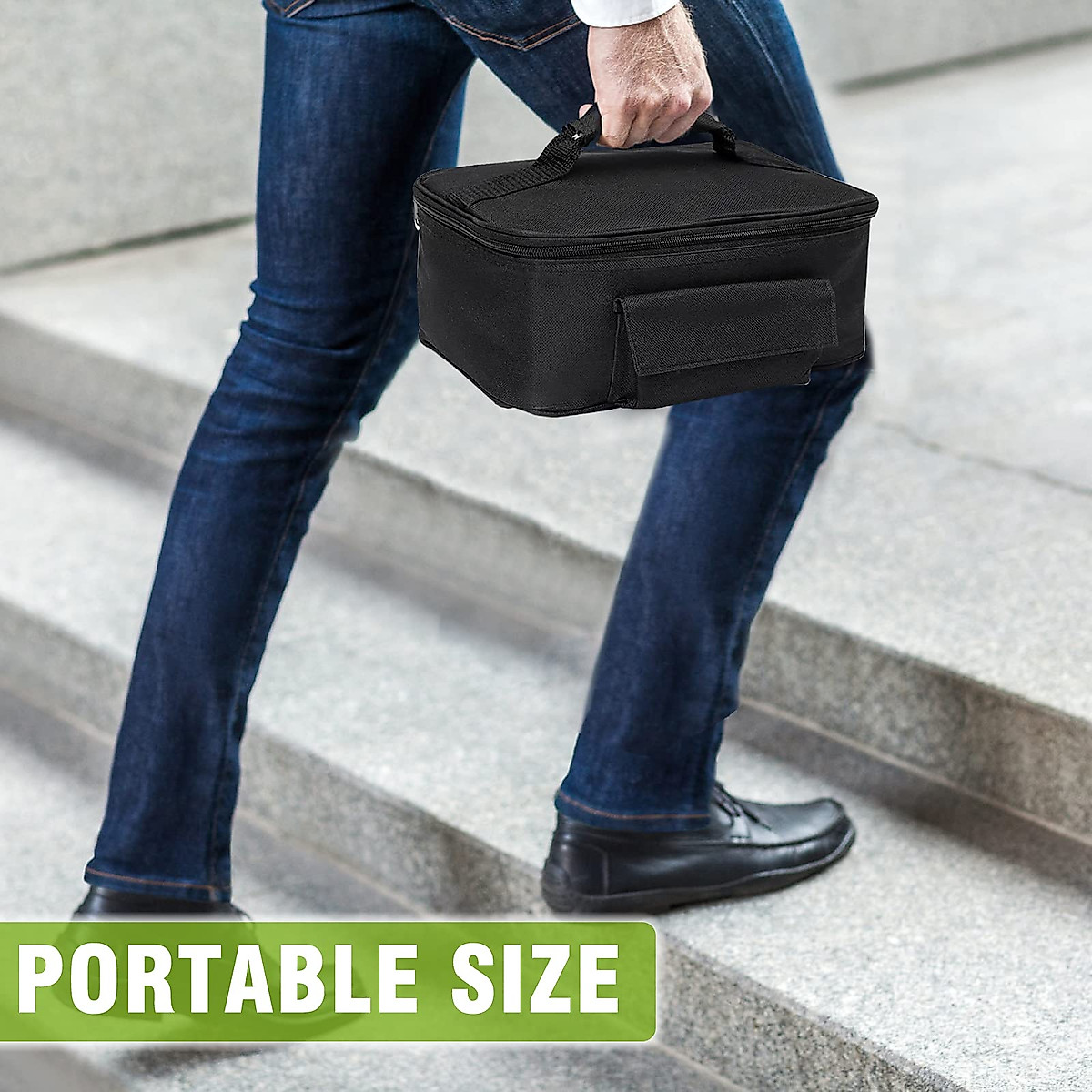 AOSUYOU Portable Oven 12V Car Food Warmer Portable Mini Oven,Car Heating Lunch Box for Cooking and Reheating Food in Car,Truck, Travel,Camping,Work,Home |