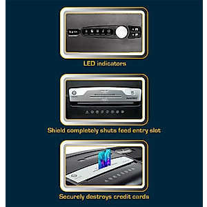 Aurora JamFree AU1400XA 14-Sheet Crosscut-Cut Paper / CD / Credit Card Shredder with Pull-Out Wastebasket