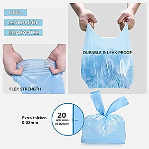 Bilibara Cat Litter Bags with Handles, Scented Poop Bags for Cats, Ultra Thick Cat Poop Bags, Leak-Proof Cat Waste Bags, Amazing Odor Sealing, Disposable Cat Litter Disposal, Large to Fit Any Scoop