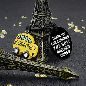 isiyu Bus Driver Gifts Stocking Stuffers For Women Men Chrismas Gifts for Daughter Mother School Bus Driver Appreciation Gifts Thank You For Keeping Me Safe Bus Driver Keychain Gifts