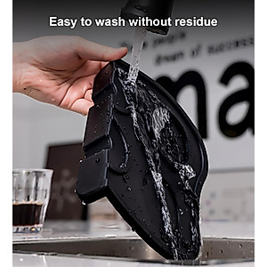 Espresso Tamping Mat Coffee Tamper - Coffee Tamper Mat for Espresso Machine Accessories, Food Safe Silicone Espresso Tamper Mat for Protect Counter (Large)