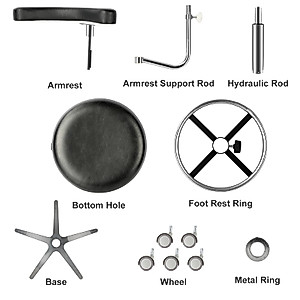Adjustable Dental Assistant Chair Stool 17”-21‘’ Height with Adjustable Footring and Heavy Base for Dental Labs Exam Rooms