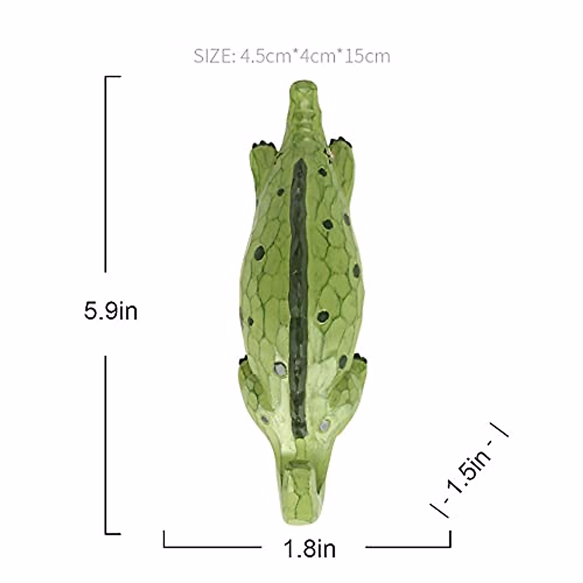 MIYING Decorative Wall Hooks, Home Wall Mounted Decoration Heavy Duty Single Cute Animal Hanger Coat Hooks for Keys, Towel, Bags, Hat, Jewelry, (Crocodile)