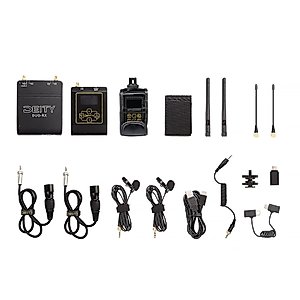 Deity Connect 2.4G Wireless Lavalier Microphone, Dual-Channel Receiver & Two Transmitters, OLED Daylight Display Screen, 24bit/48Khz Uncompressed Audio